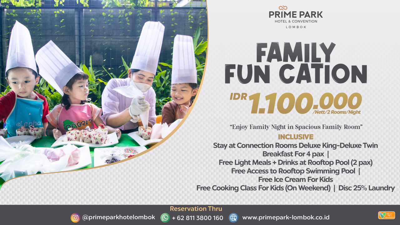 Family Fun Cation | Prime Park Hotel & Convention Lombok