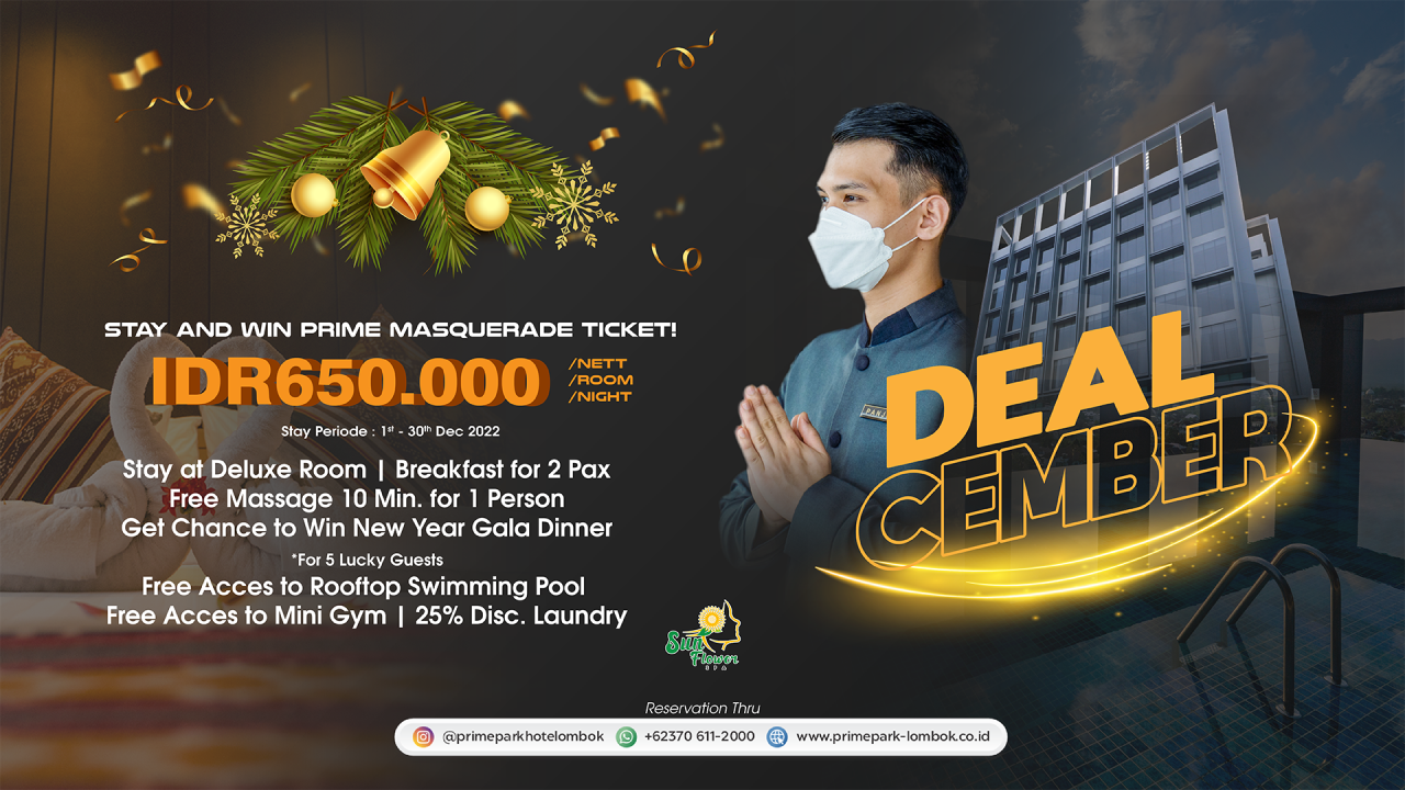 PROMO DEALCEMBER 2022 | Prime Park Hotel & Convention Lombok